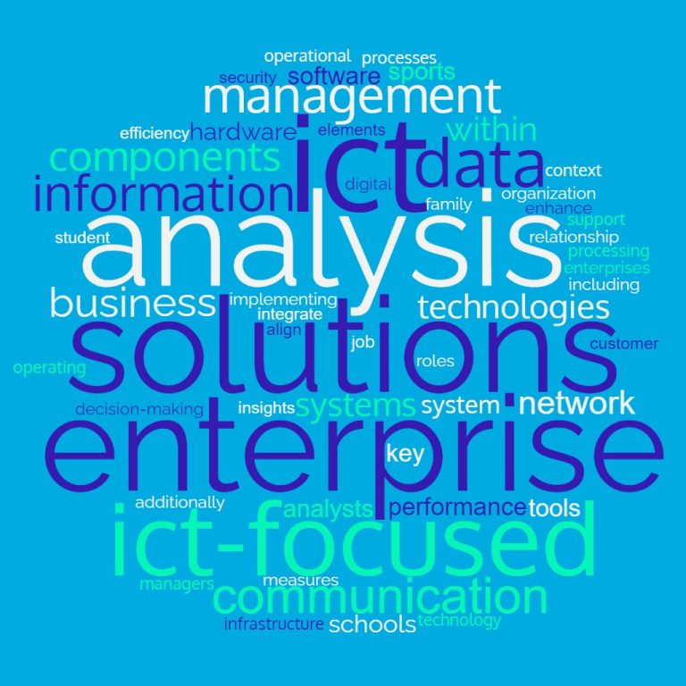 Understanding ICT Solutions in an ICT-Focused Enterprise Analysis ...